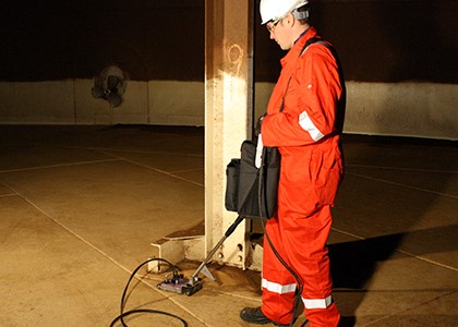 Tank Floor MFL Scanning – Cave Inspection Ltd.